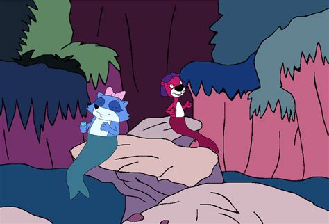 Pinch And Jelly As Mermaids In A Mermaid Grotto By Mojo1985 On Deviantart