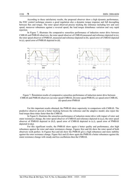 Mras Speed Sensorless Vector Control Of Induction Motor Drives Using Predictive Adaptation