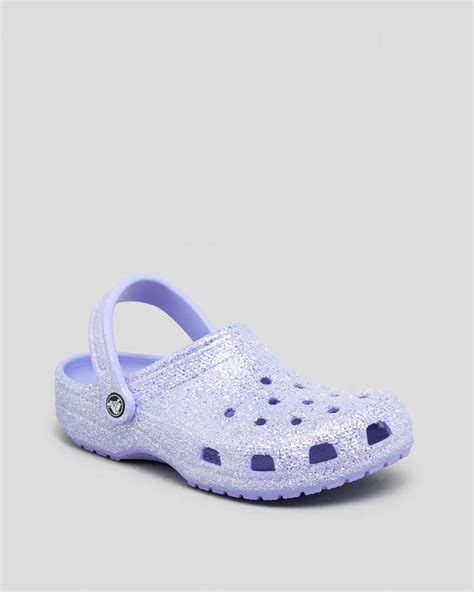 Shop Crocs Classic Glitter Clogs In Moon Jelly Fast Shipping And Easy Returns City Beach Australia
