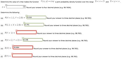 solved determine the value of c that makes the function f x