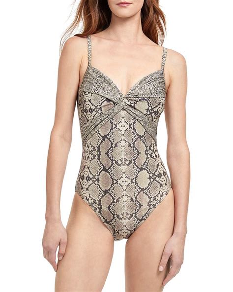 Gottex Printed V Neck One Piece Swimsuit Bloomingdales