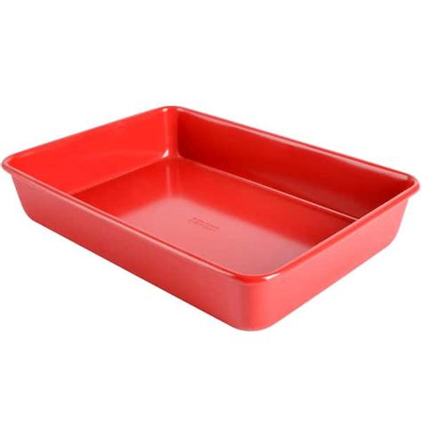 Martha Stewart Everyday 13 In Nonstick Carbon Steel Rectangular Baking Pan In Red 985118927m