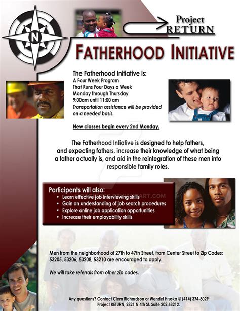 Fatherhood Initiative Flyer By Pageless On Deviantart