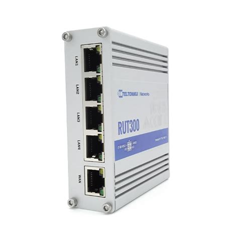 Rut300 Przemysłowy Router Ethernet Teltonika Z 5x Rj45
