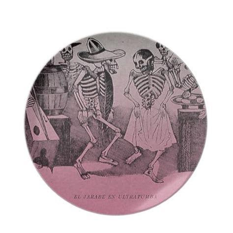El Jarabe En Ultratumba Dia De Los Muertos Plate Fiesta Plates
