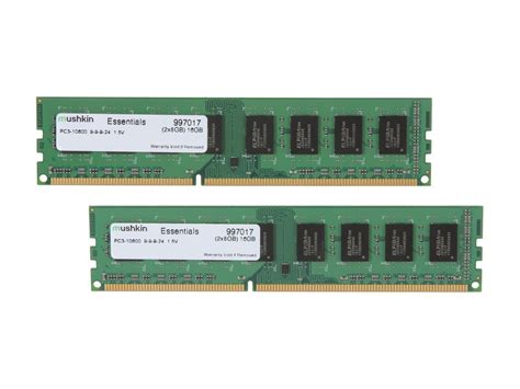 Mushkin Enhanced Essentials 16GB 2 X 8GB DDR3 1333 PC3 10600