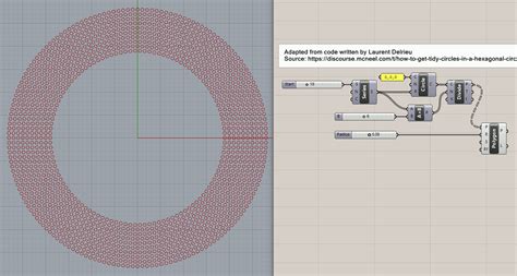 Radial Hexagon Pattern Grasshopper Script Grasshopper Mcneel Forum