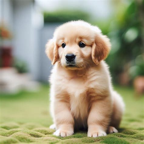 Premium Photo Shallow Focus Vertical Bro Of A Cute Golden Retriever