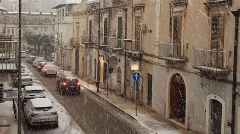 Maltempo In Puglia Torna La Neve Fiocchi Dal Barese Alla Capitanata