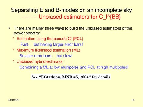 Separating E And B Types Of Cmb Polarization On An Incomplete Sky Wen Zhao Based On Wz And D
