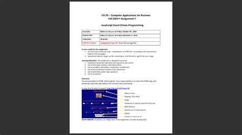 Solved CS170 Computer Applications For Business Fall 2019 Chegg