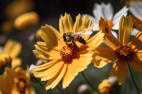 Premium Photo Honey Bee Creative Poster Design