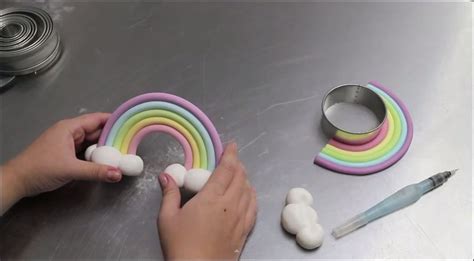 Tutorial Fondant Rainbow Cake Topper Artofit