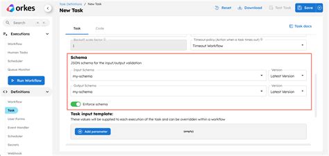 Input Output Schema Validation Orkes Conductor Documentation