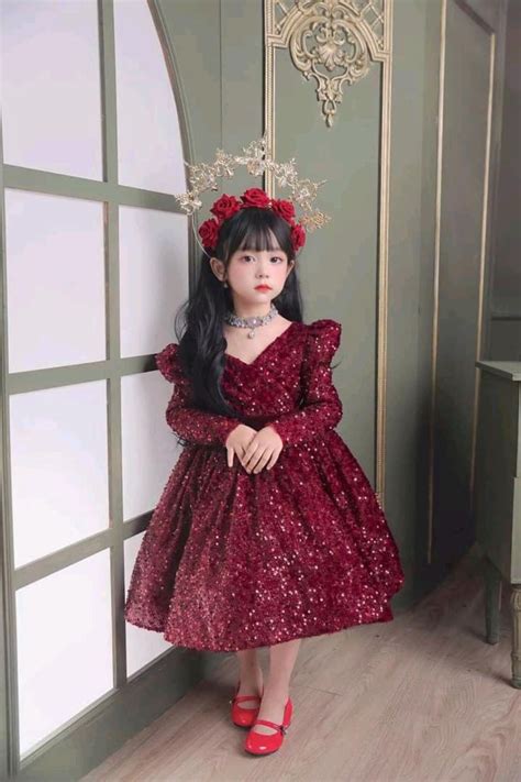 فستان احمر بناتي Moda Donna Moda Vestiti