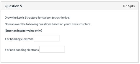 Solved Question Pts Draw The Lewis Structure For Chegg