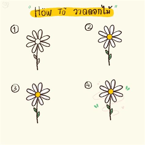 วันนี้มาทำ How To วาดดอกไม้แบบต่างๆกัน 🌻🌷🌹💖 แกลเลอรีที่โพสต์โดย