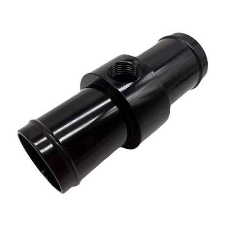 Aluminum Black Inline Radiator Hose Temperature Sensor Adapter