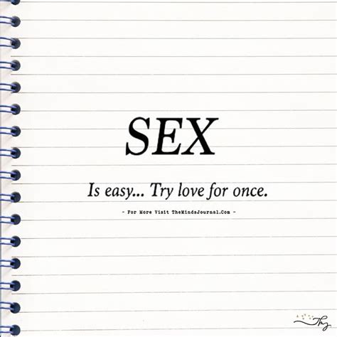 Sex Is Easy