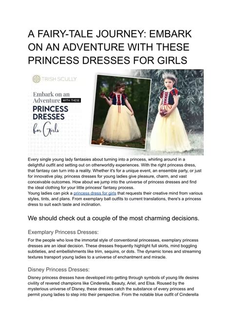 Ppt Embark On An Adventure With These Princess Dresses For Girls Powerpoint Presentation Id