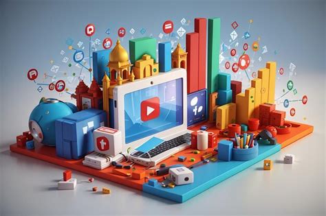 Premium Ai Image Use Of Social Media And Youtube In India For