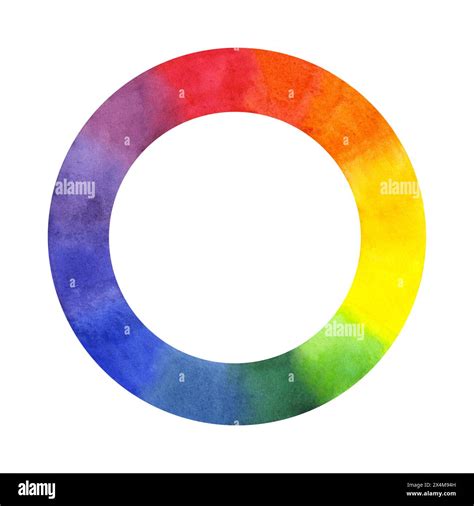 Itten`s Color Wheel Multicolor Circle Spectrum Cmyk Palette Rainbow