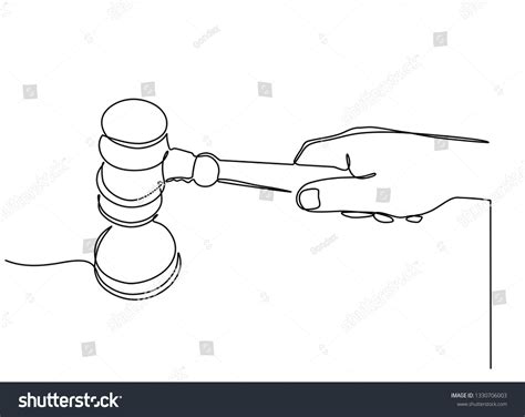 740 Gavel Line Drawing Images, Stock Photos & Vectors | Shutterstock