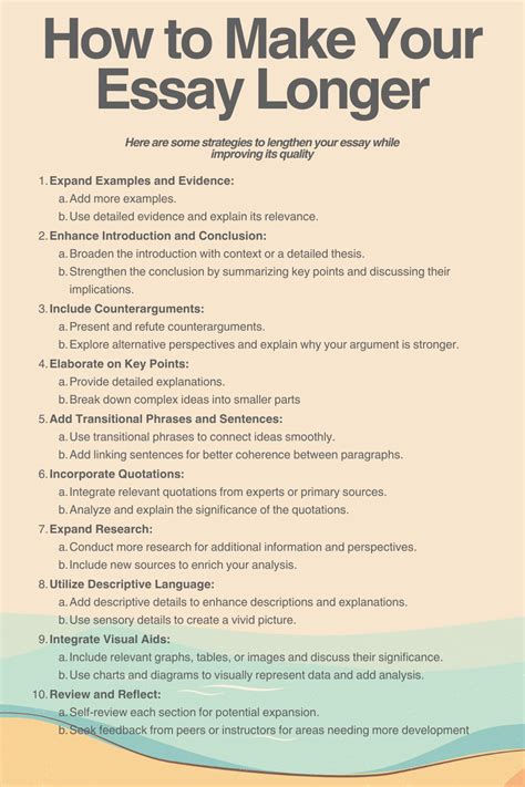 How To Make Your Essay Longer How To Write A Long Essay How To