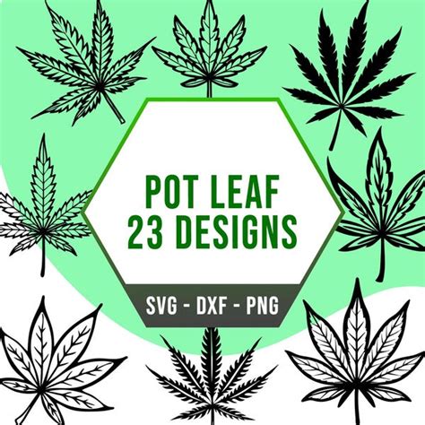 Pot Leaf Pattern Etsy
