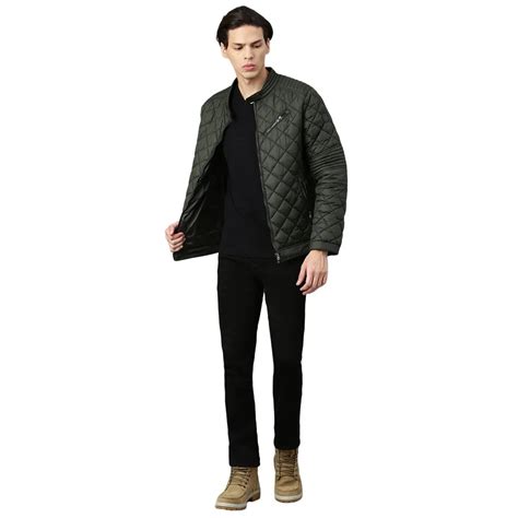 Olive Quilted Jacket For Men Woodland Olive Quilted Jacket For Men Woodland