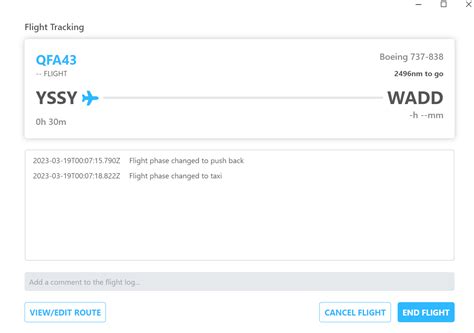BUG Unable To View Edit Route In Flight Tracking Issue 35