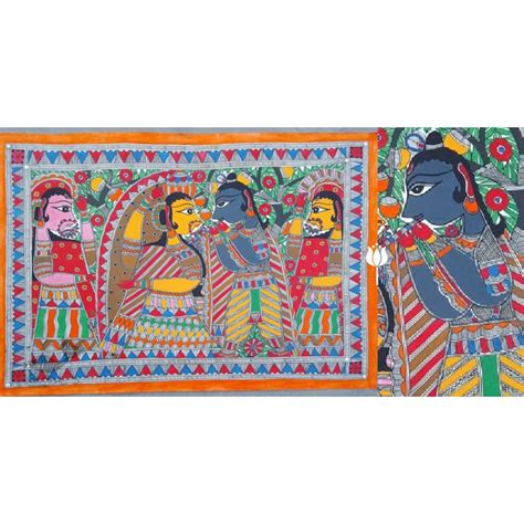 Buy Madhubani Painting Sita And Ram Indian Craft Store