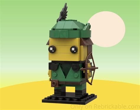 Lego Moc Forestmen Leader Robin Hood Brickheadz By Raguidel