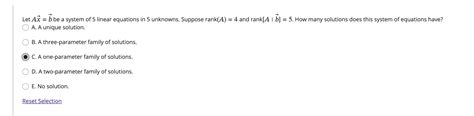 Solved Let Ax B Be A System Of Linear Equations In Chegg