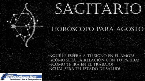 Horóscopo Para Sagitario En Agosto Del 2023 🥇 El Derecho Online【2025