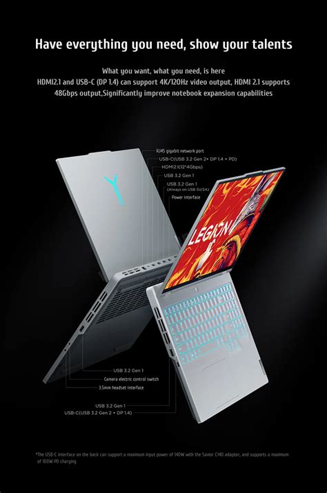 Lenovo Legion R9000P 16″ Gaming Laptop – AMD R9 7945HX, RTX 4060, 2.5K ...