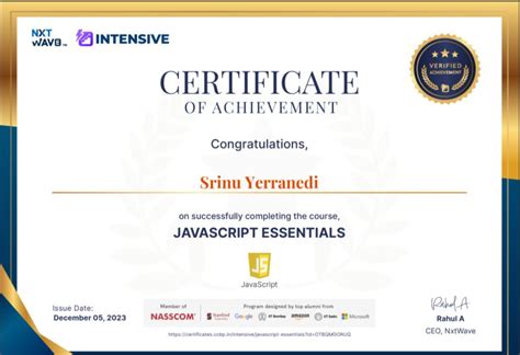 Yerranedi Srinu On Linkedin Nxtwave Nxtwaveccbp Javascript