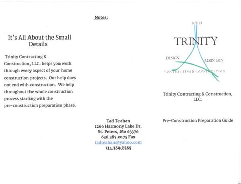 Trinity Tri Fold Brochure 10001 Pdf