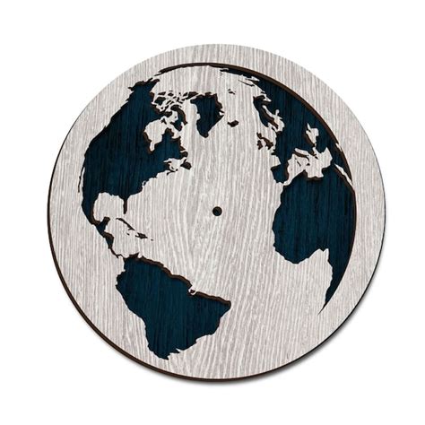 World Map Wall Clock Etsy