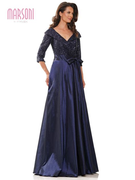 Navy Marsoni Long Mother Of The Bride Formal Dress M317 For 3940