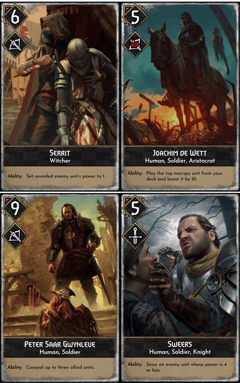 Giving Physical Gwent Cards Another Go Lets Start Off With Nilfgaard
