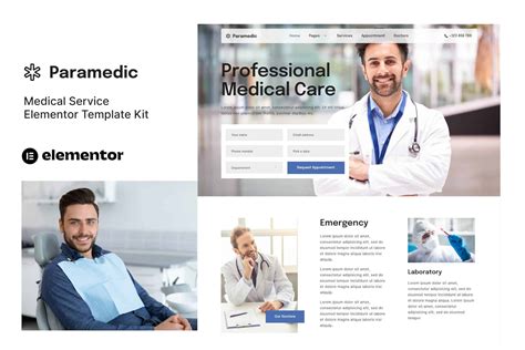 Paramedic Medical Elementor Template Kit Latest Wp Nulled