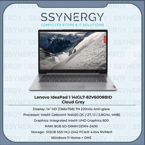 Jual Lenovo Ideapad Igl Bid Intel Celeron N Gb Gb W Ohs Shopee Indonesia