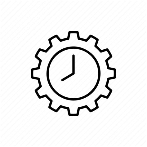 clock configuration setting timer icon