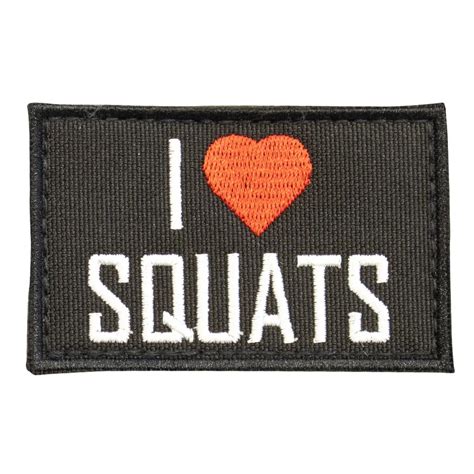 Backpack Patch I Love Squats — Strength Shop