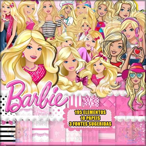 Kit Digital Barbie Elo7 Produtos Especiais