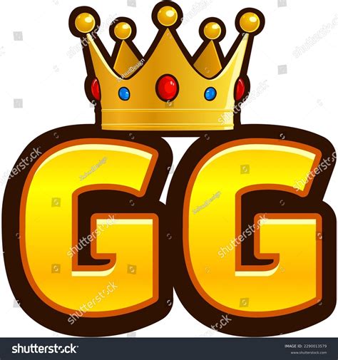 Golden Gg Twitch Emote Vector Illustration Stock Vector Royalty Free 2290013579 Shutterstock