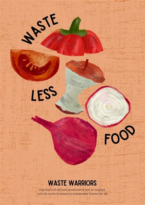 Free Food Waste Poster Templates To Edit And Print Canva