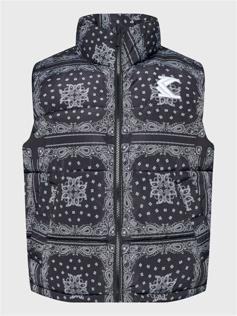 Karl Kani Kamizelka Retro Paisley Czarny Regular Fit Modivo Pl