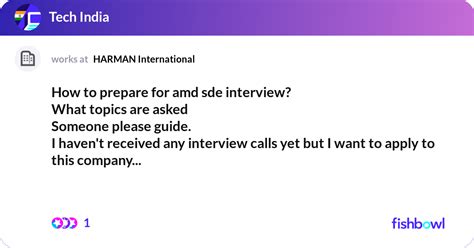 How To Prepare For Amd Sde Interview What Topics Fishbowl